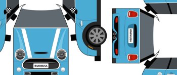 ミニクーパーのペーパークラフト by MINI USA | MINI COOPER Sketch